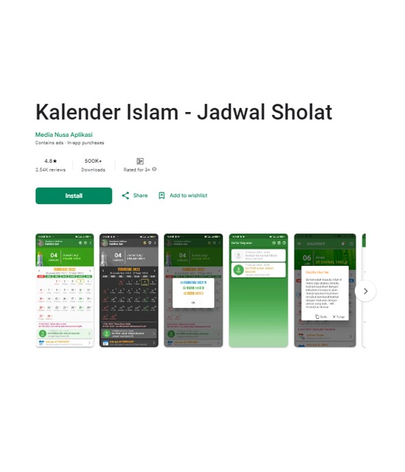 Manfaat Memasang Aplikasi Kalender Islam – Forum Kreatif